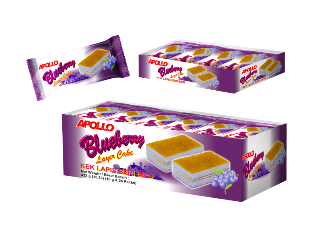 APOLLO Blueberry Layer Cake - APOLLO Food Holdings Berhad