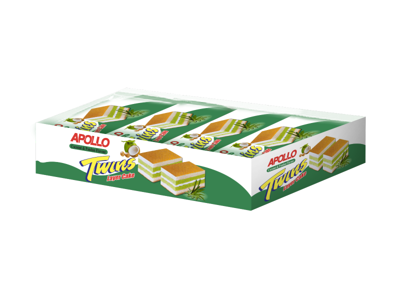 APOLLO Coconut & Pandan Flavour Twins Layer Cake - APOLLO Food Holdings ...