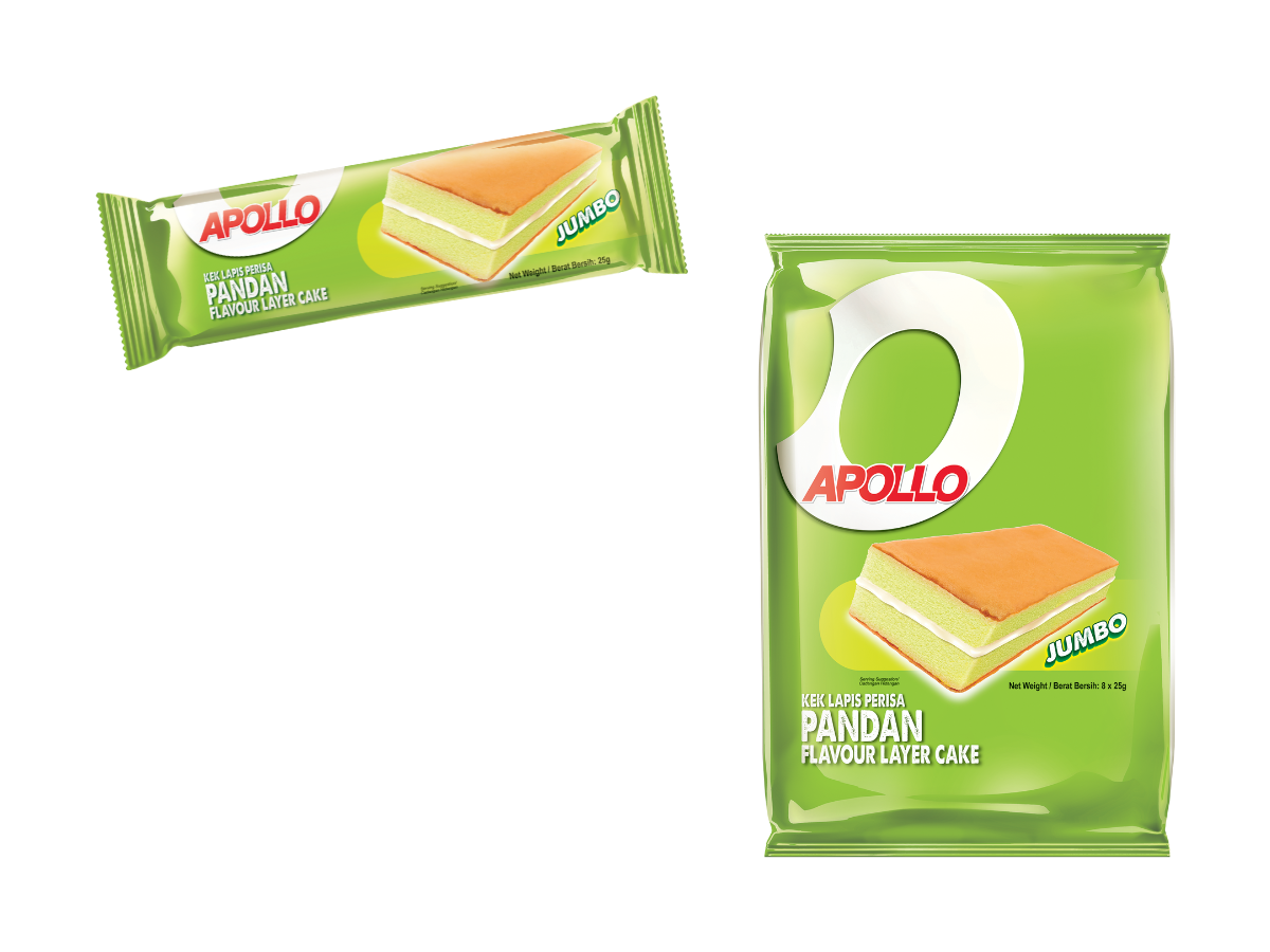 APOLLO Jumbo Pandan Flavour Layer Cake